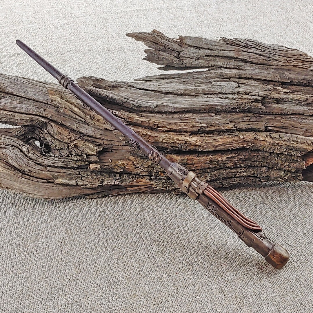 Handcrafted Brass Steampunk Wizard Wand: Wood Magic Wand - Etsy 日本