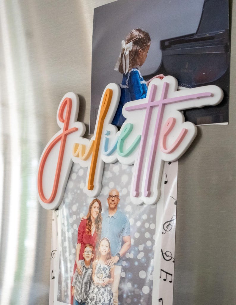 Personalized Name Magnet Display Kids Name Magnet Refrigerator Custom ...