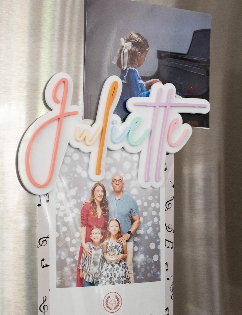 Personalized Name Magnet Display Kids Name Magnet Refrigerator Custom ...