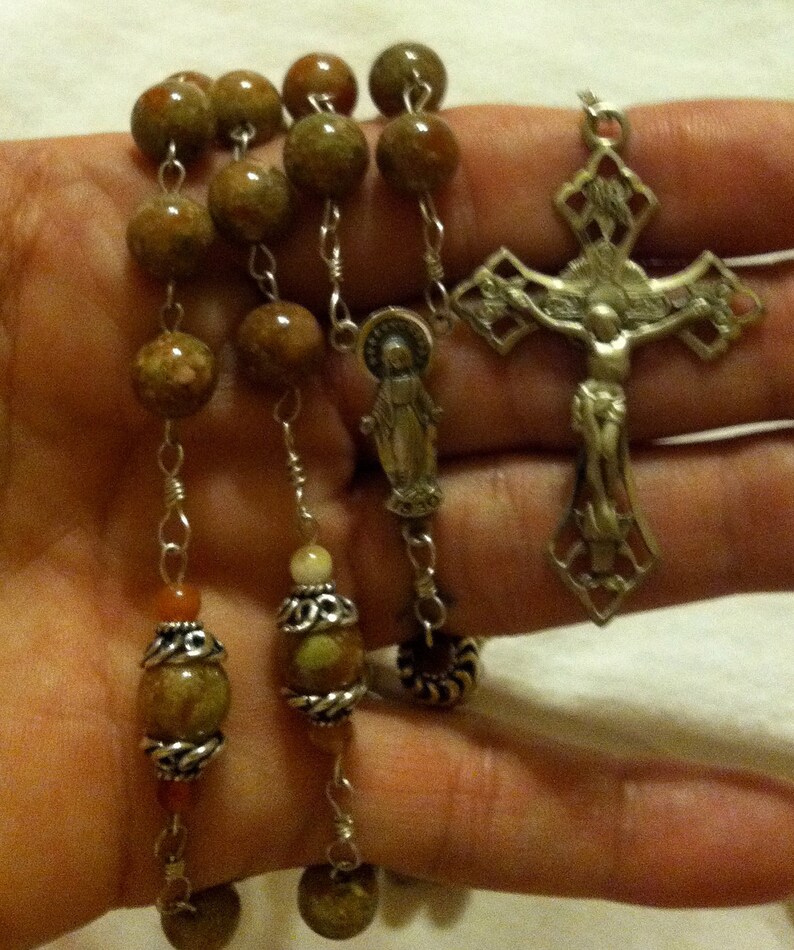 Autumn Jasper & Carnelian Gemstone Sterling Silver Handmade - Etsy