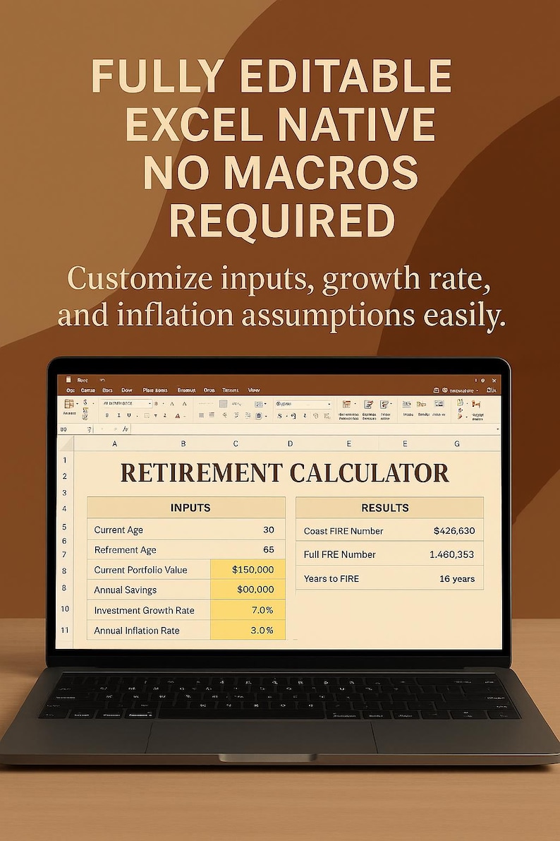 FIRE Tracker Excel | Financial Independence Calculator | Coast & Full ...