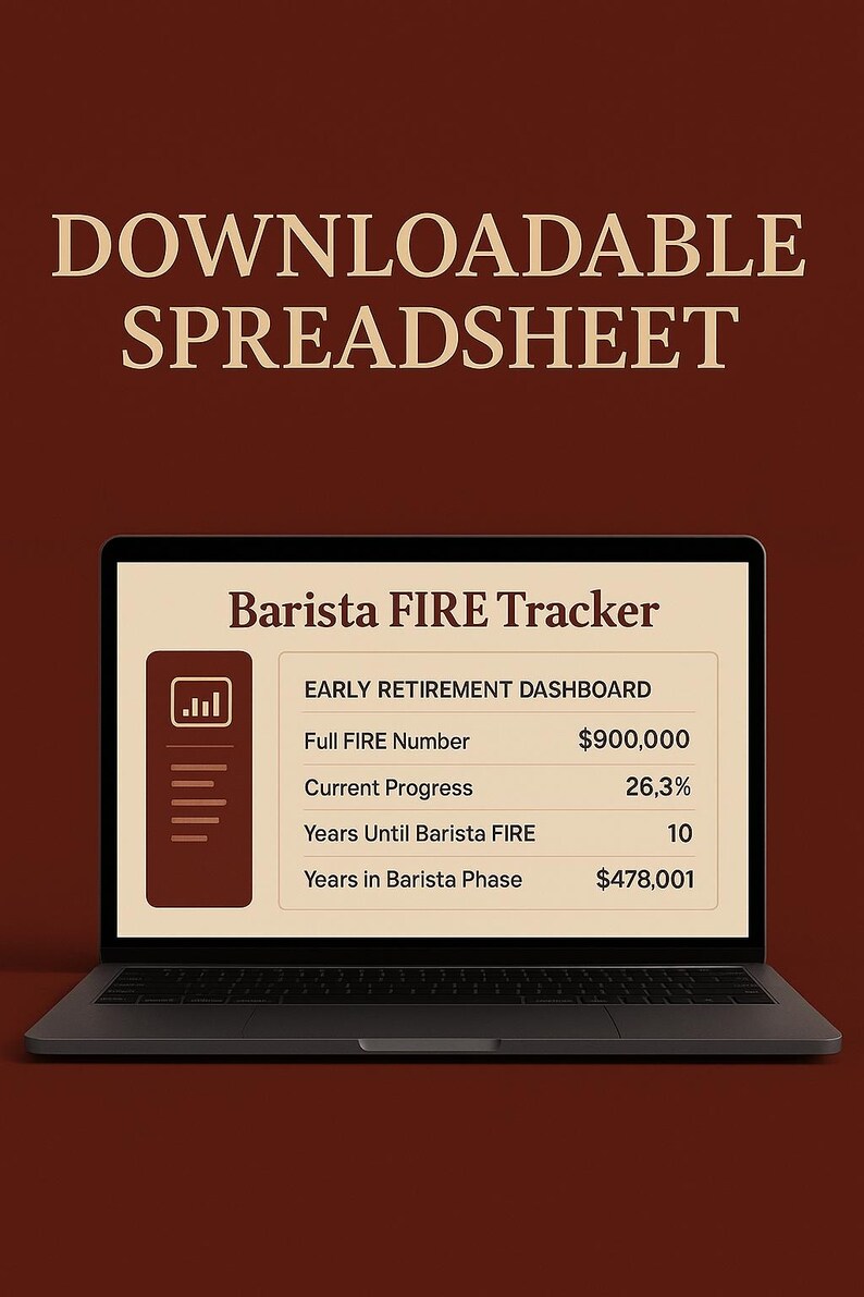 Barista FIRE Calculator Excel | Early Retirement Dashboard | Work ...