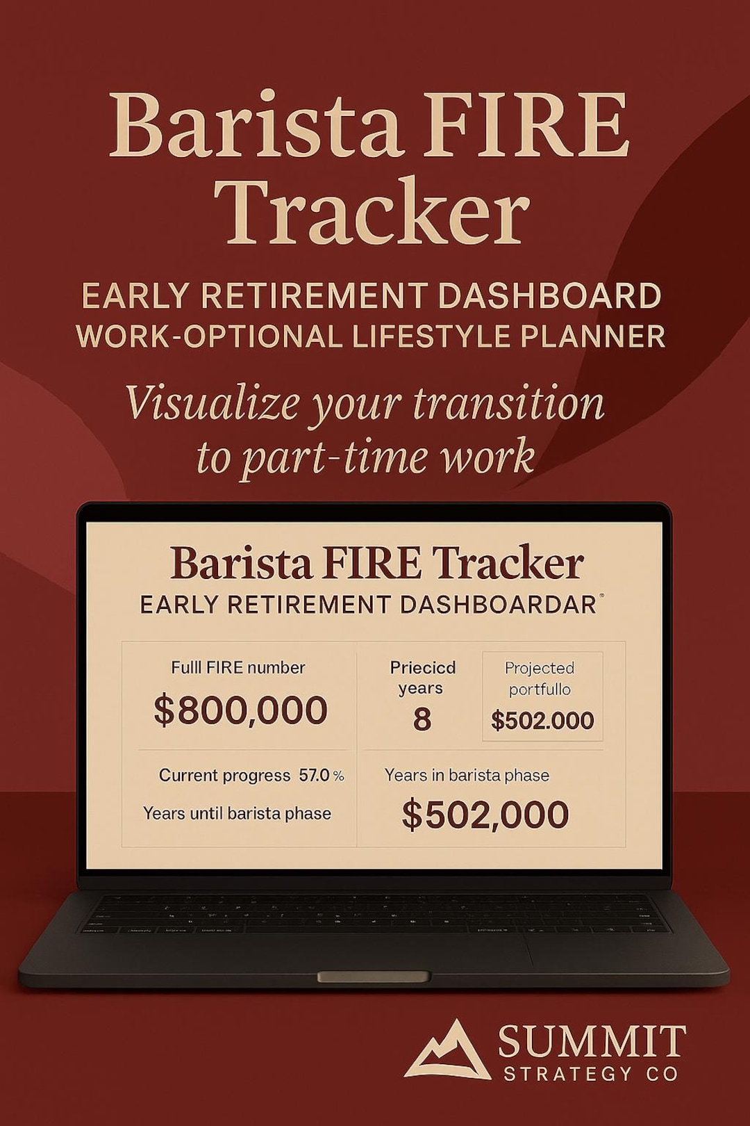 Barista FIRE Calculator Excel | Early Retirement Planner - Etsy
