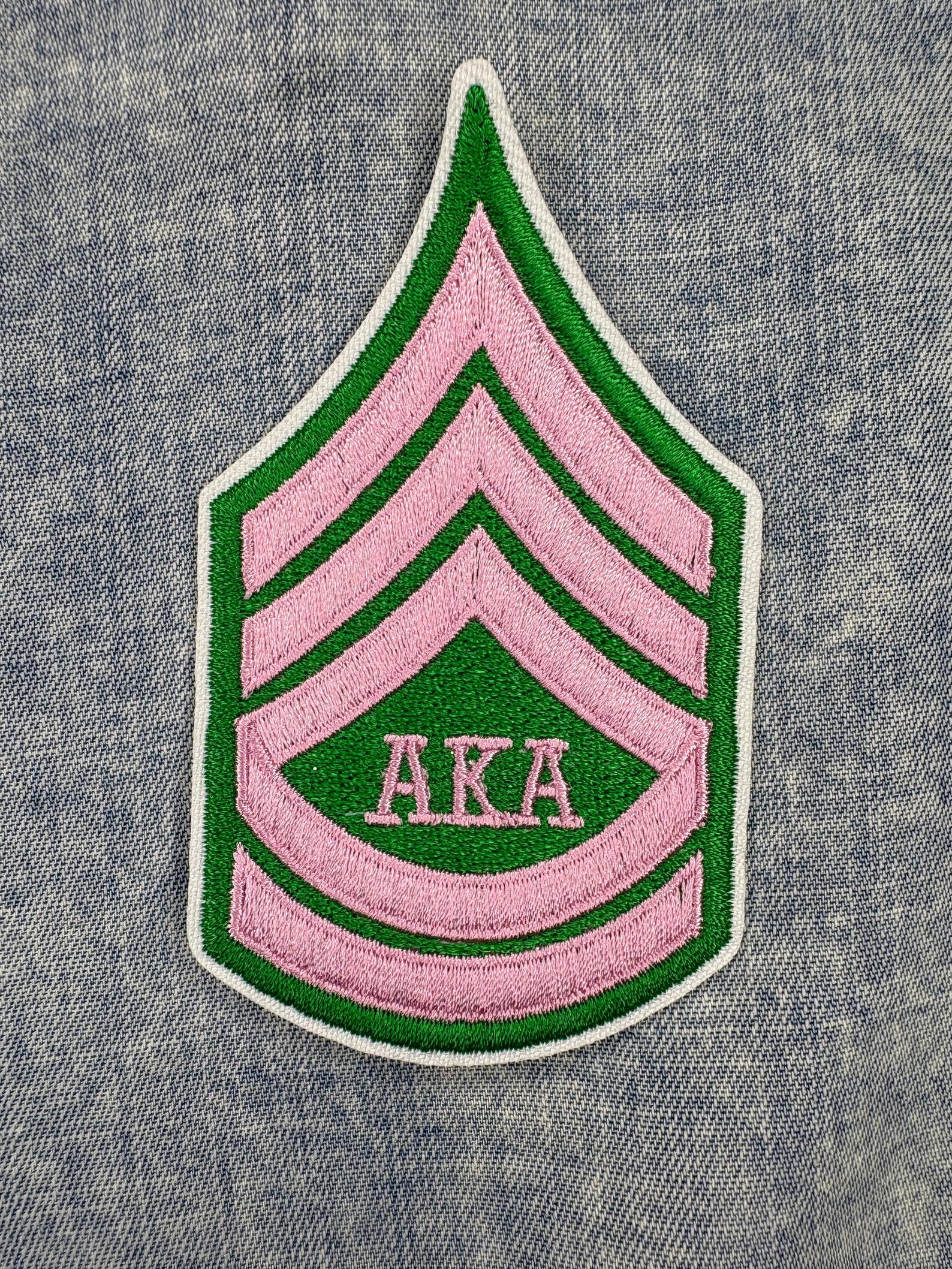 Alpha Kappa Alpha Iron on Patches | AKA Pink Green Sorority Patch Set ...