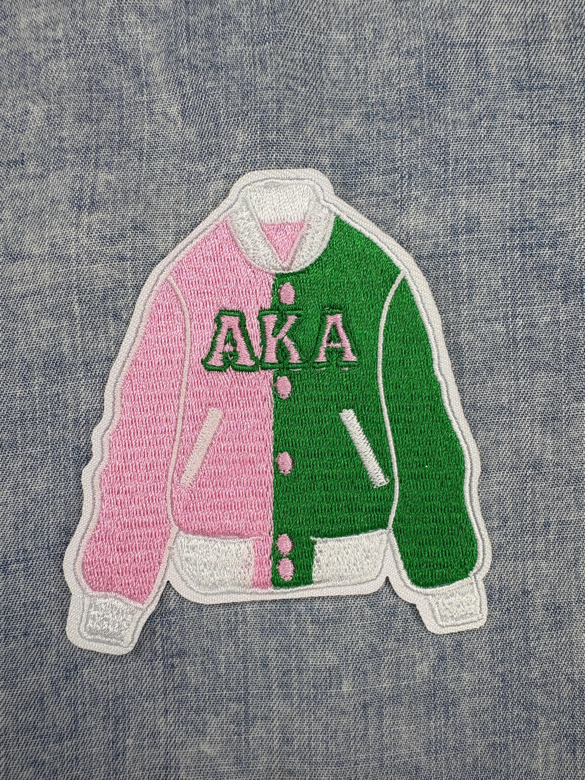 Alpha Kappa Alpha Iron on Patches | AKA Pink Green Sorority Patch Set ...