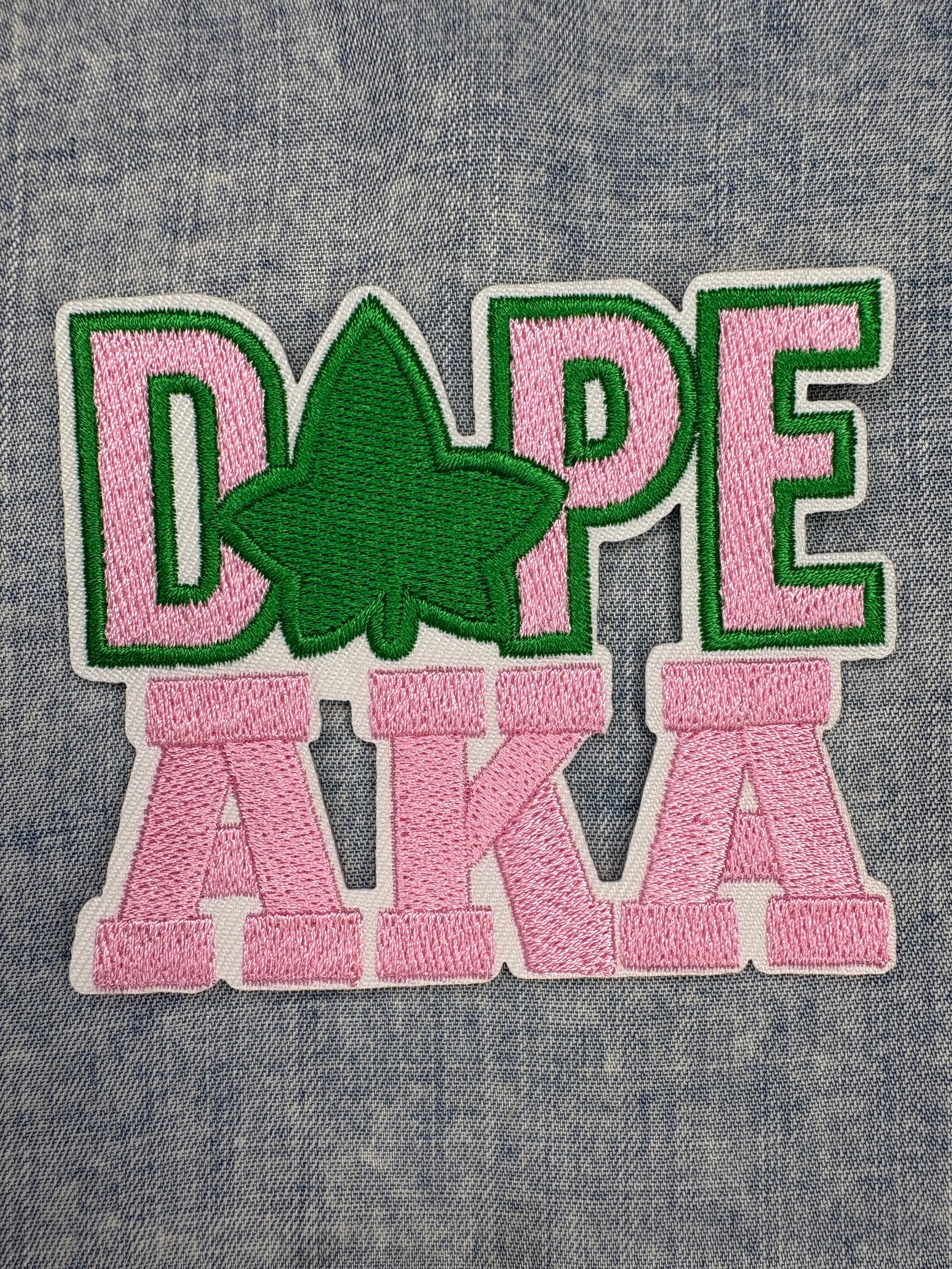 Alpha Kappa Alpha Iron on Patches | AKA Pink Green Sorority Patch Set ...