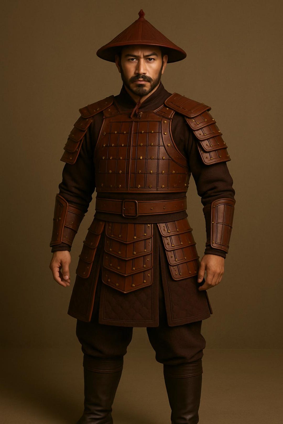 Mongol Warrior Leather Armor Costume for Men | Medieval Asian Battle ...