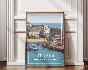 A3 Print of St Ives, Cornwall - Etsy UK