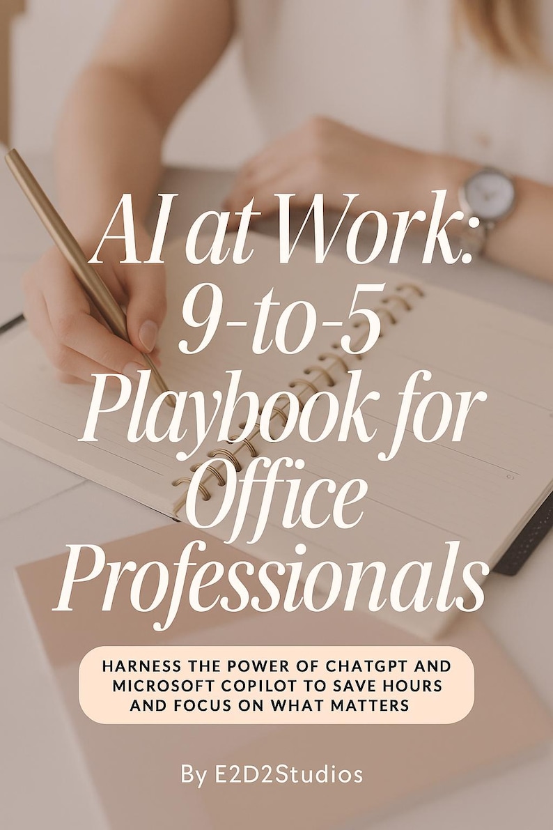 Chatgpt and Copilot Productivity Playbook - 30+ Prompts and Templates ...