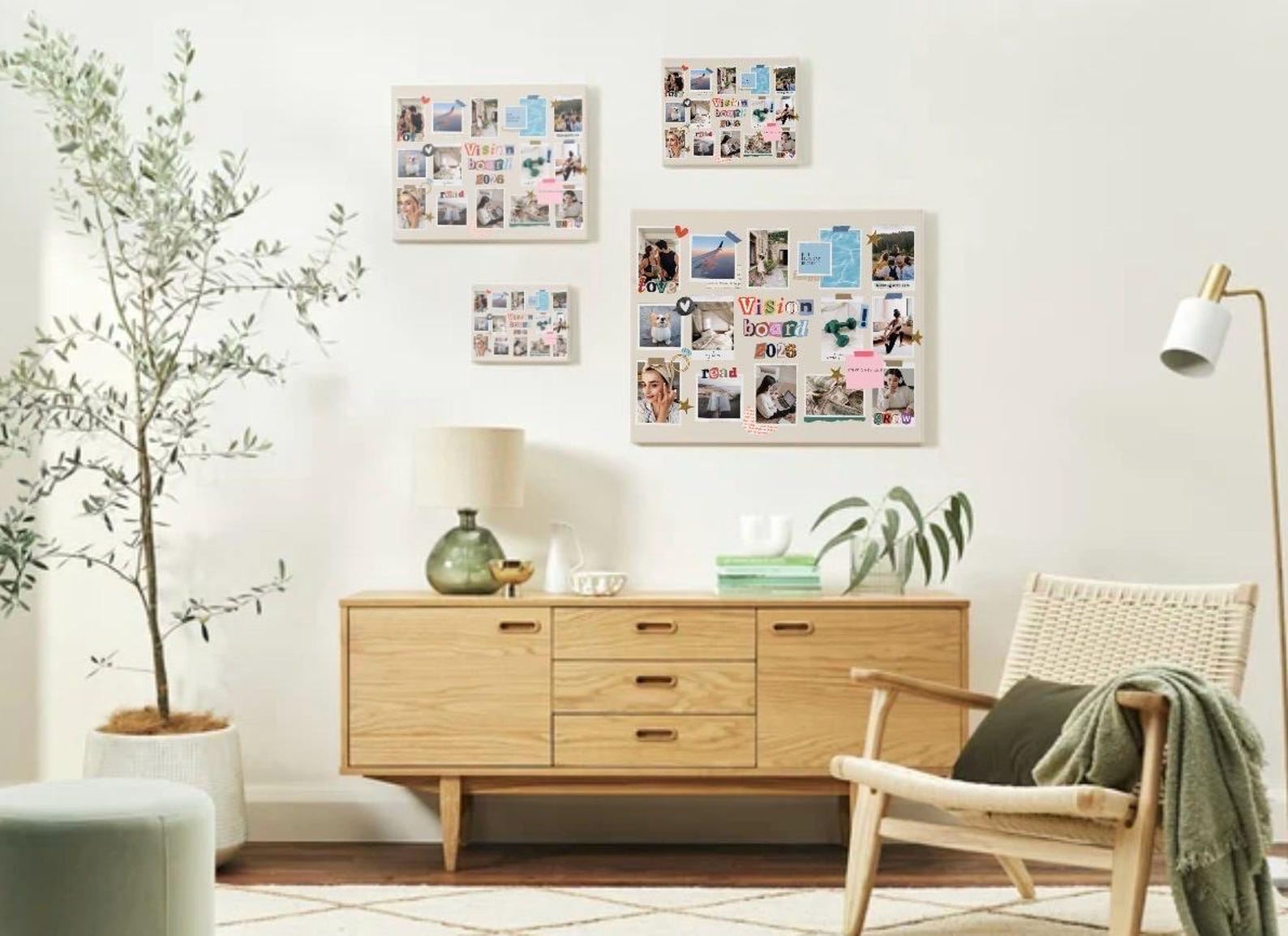 Custom Vision Board on Canvas: Personalized Dream Life Wall Art - Etsy