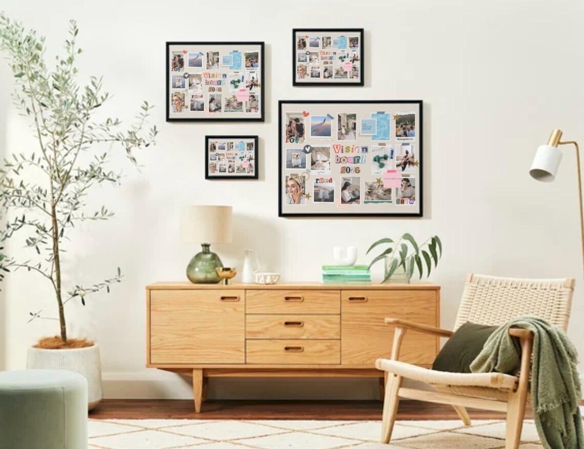 Custom Vision Board on Canvas: Personalized Dream Life Wall Art - Etsy