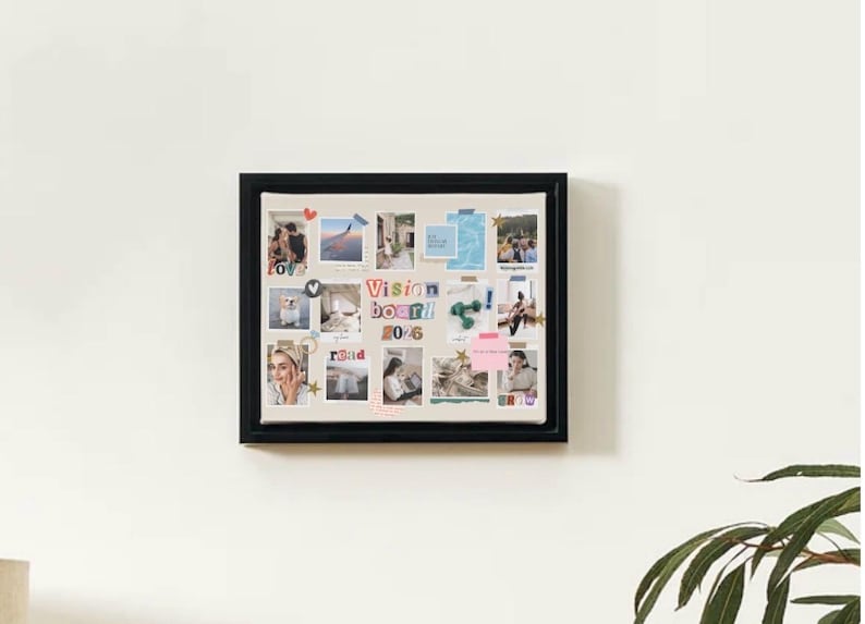 Custom Vision Board on Canvas: Personalized Dream Life Wall Art - Etsy