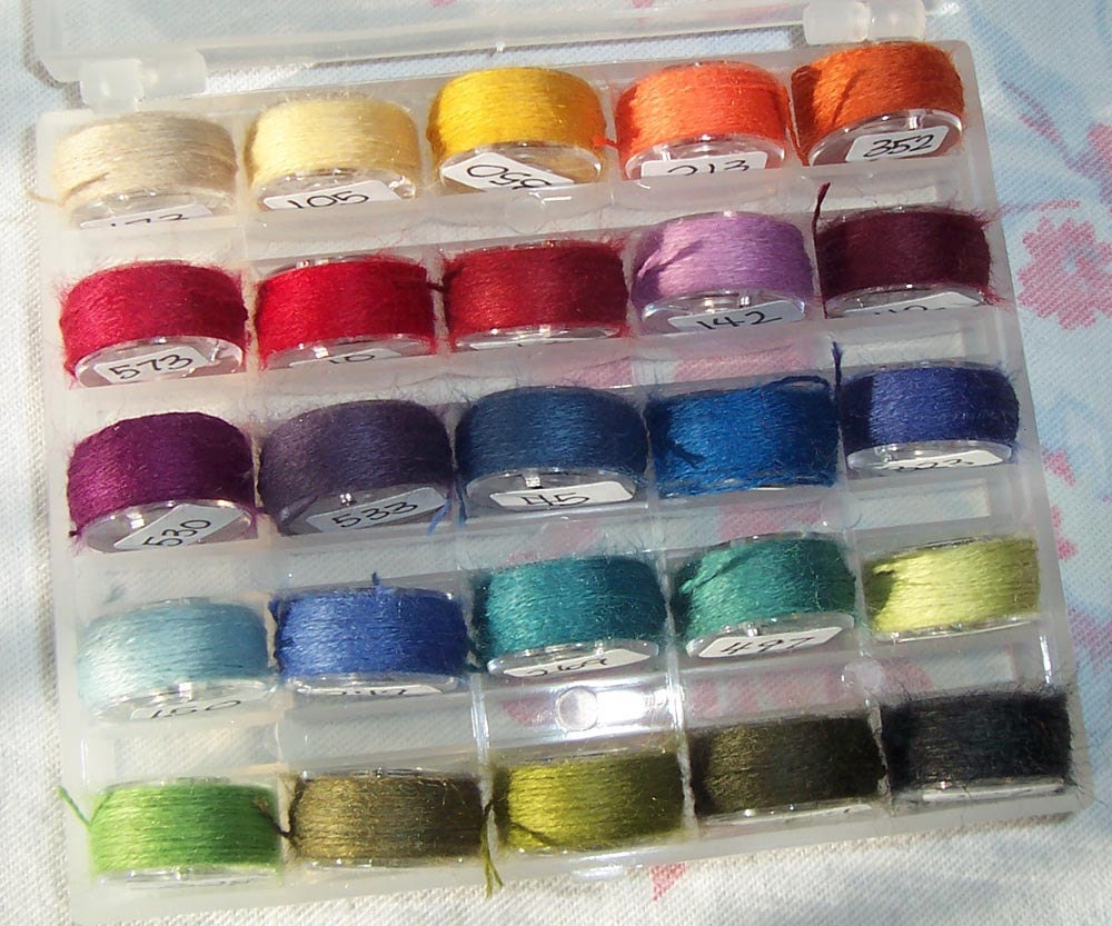 Genziana Wool Thread 25 Color Bobbin Set 2 for Wool Applique - Etsy