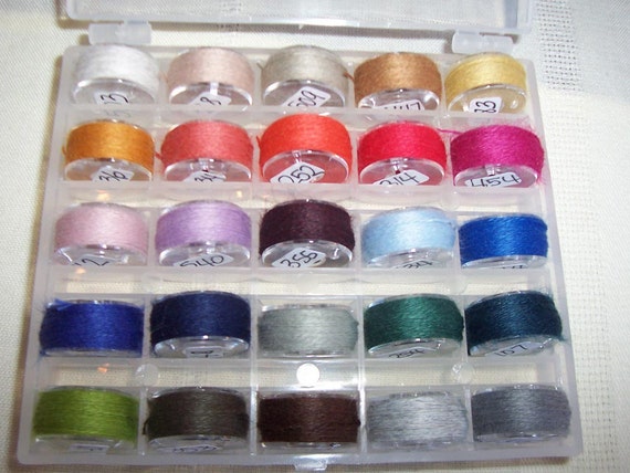 Genziana Wool Thread 25 Color Bobbin Set 3 for Wool Applique | Etsy