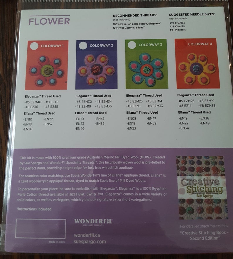 Sue Spargo's Pre-cut Wool Applique Block Kits Butterfly, Bird and Tree ...