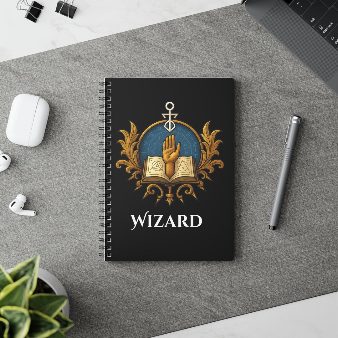 Wizard Class Dnd Inspired Notebook, Dungeons and Dragons Player Journal ...