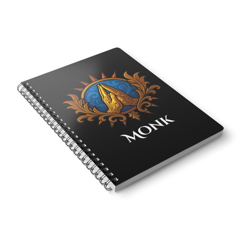 Monk Class Dnd Inspired Notebook, Dungeons and Dragons Player Journal ...