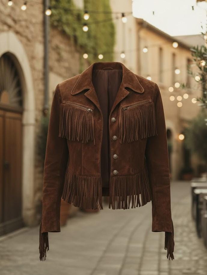 Vintage Western Suede Fringe Jacket | Authentic Cowgirl Style - Etsy