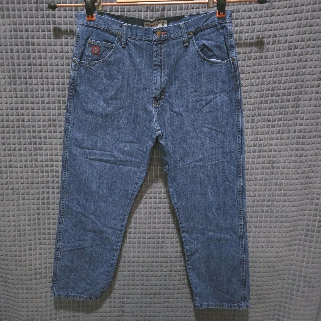 Wrangler PBR Retro Jeans Mens 38x30 Relaxed Fit Med Wash Classic ...