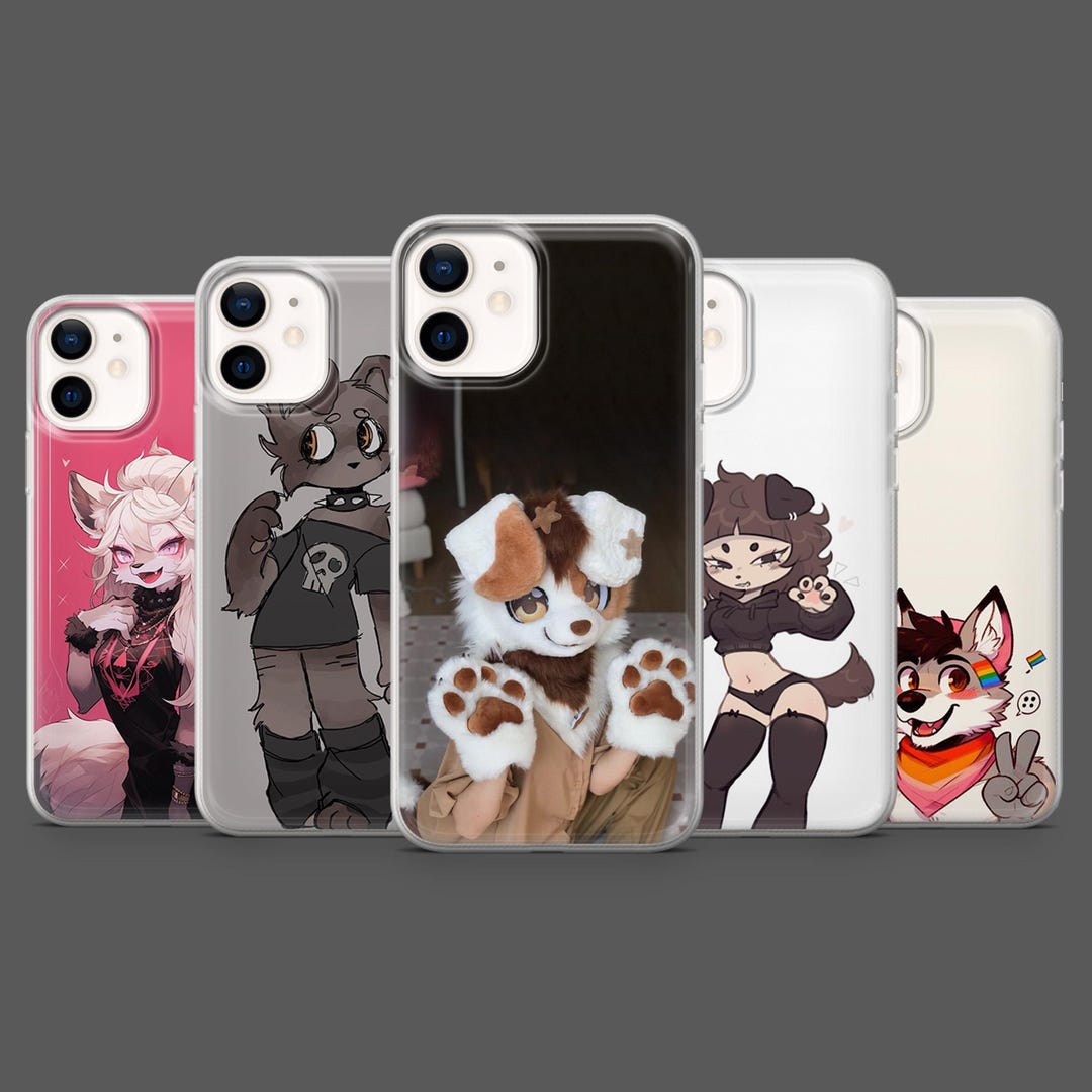 Furry Phone Case Fursuit Anthro Therian Art Cover for iPhone 17pro, 16 ...