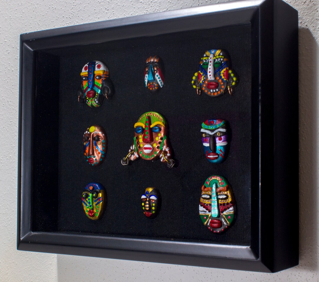 African Style Masks Display Box - Etsy