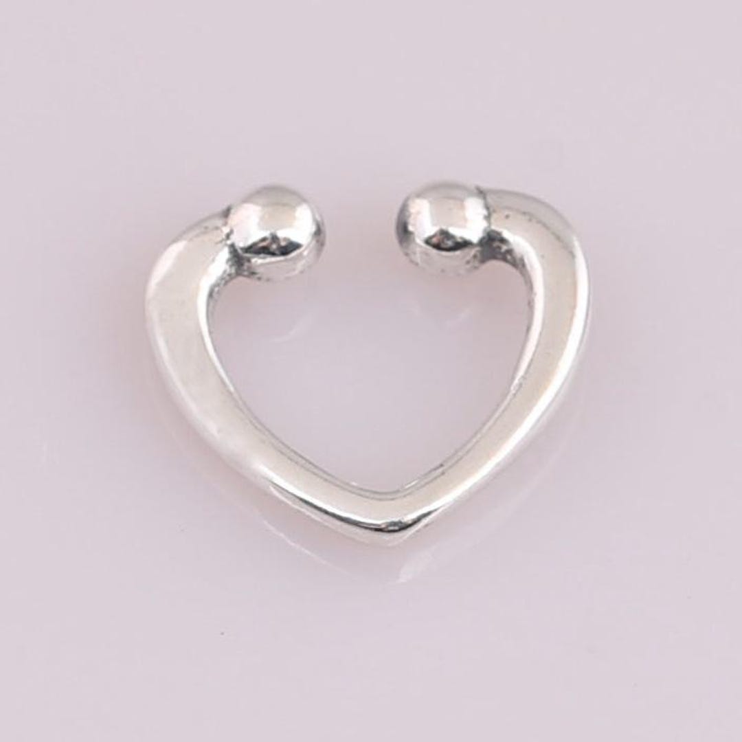 Pandora Open Heart Ear Cuff Silver Plated - Etsy