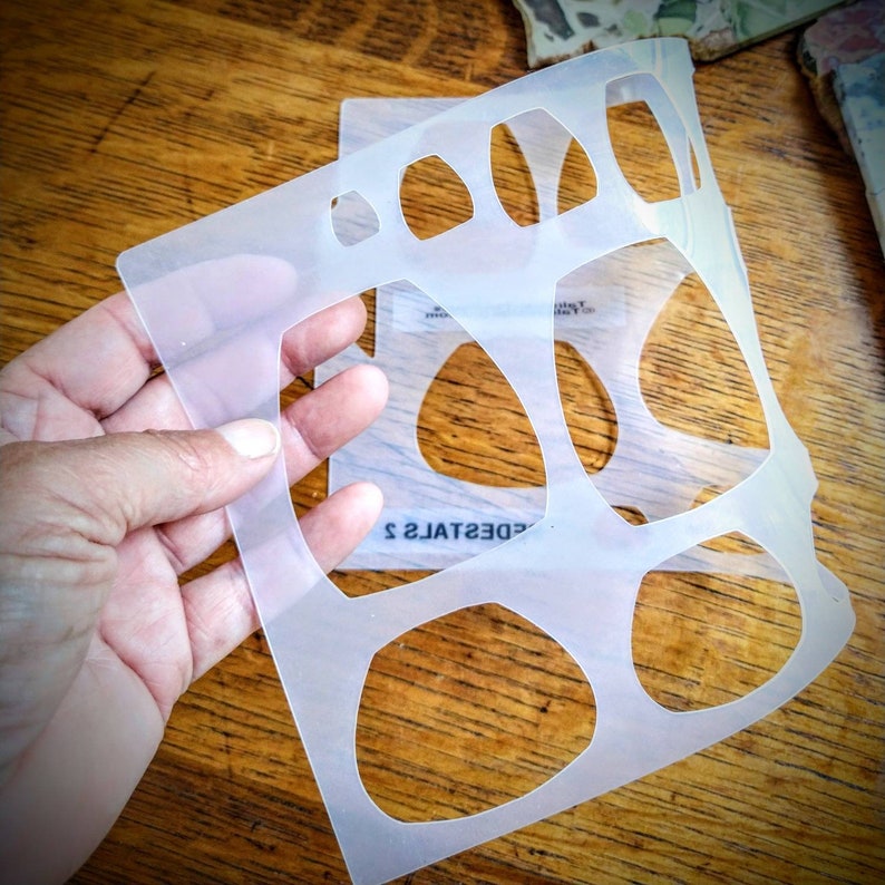 Lapidary Templates, Pedestal Shape Cabochons, Plastic Templates, Art ...