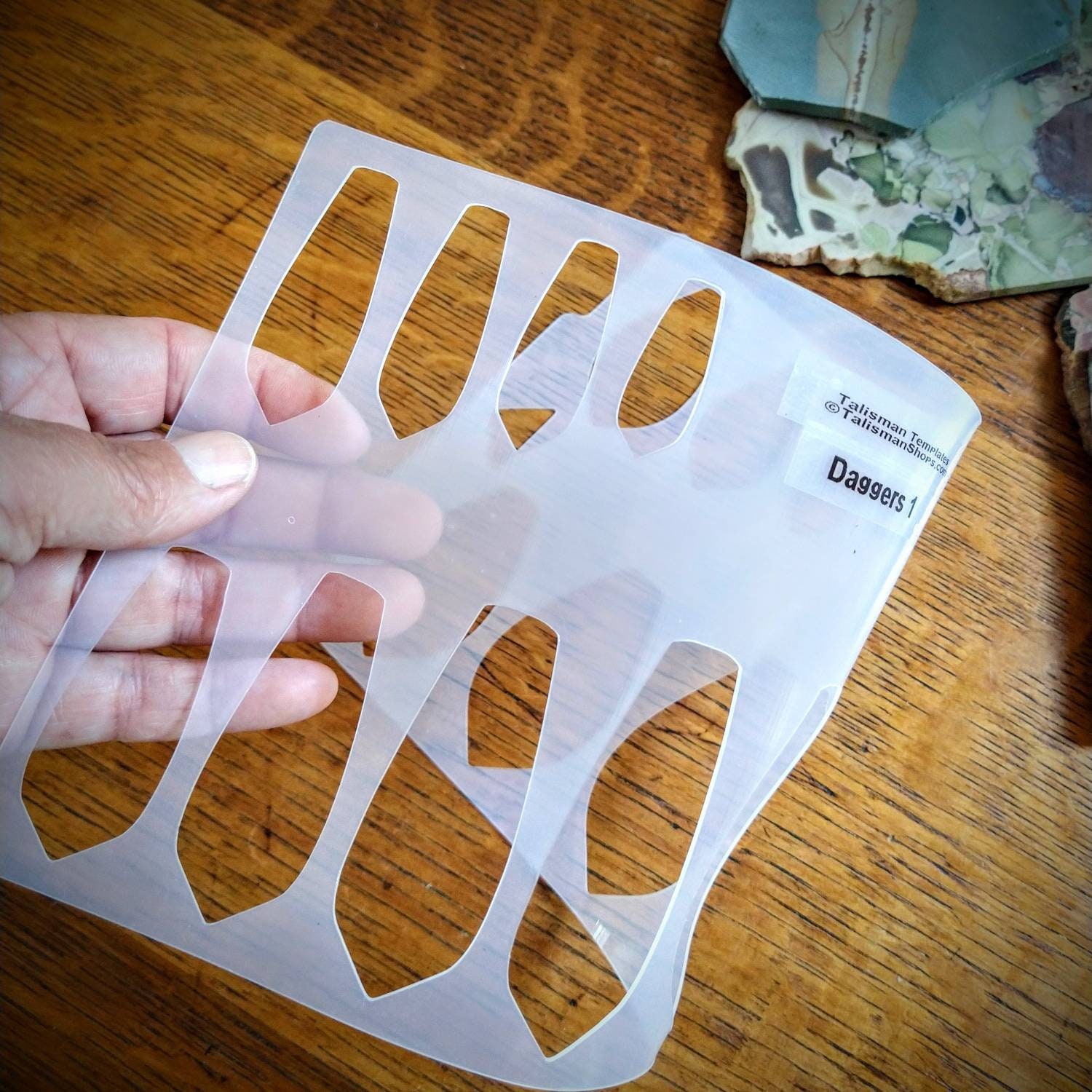 Lapidary Templates, Dagger Shape Cabochons, Plastic Templates, Art ...