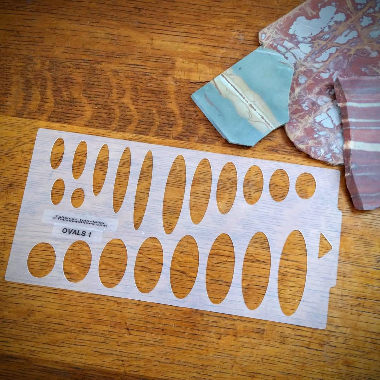 Lapidary Templates, Oval Shapes 1 Cabochon Templates, Plastic Templates ...