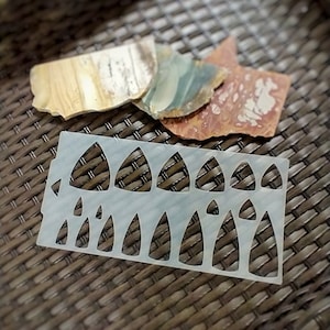 Lapidary Templates, Gothic Triangle Shapes 2, Caaabochon Templates ...