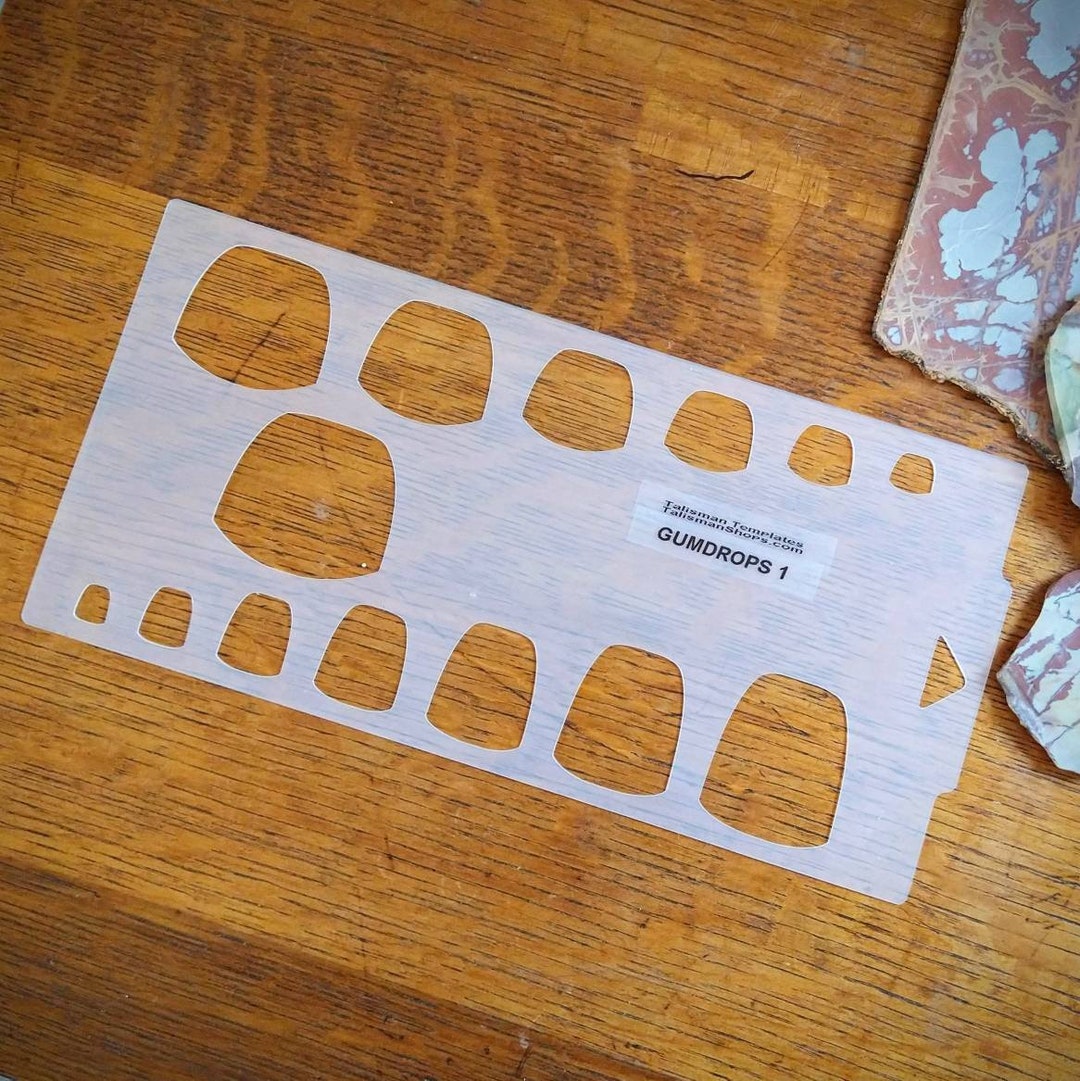 Lapidary Templates, Gumdrops Shape Cabochons, Plastic Templates, Art ...