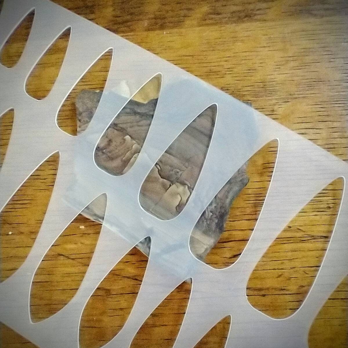 Lapidary Templates, Teardrop Shapes 2 Cabochon Templates, Plastic ...