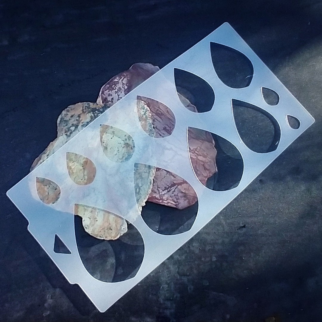Lapidary Templates, Arabesque Teardrop Shapes, Plastic Stencils, Art ...