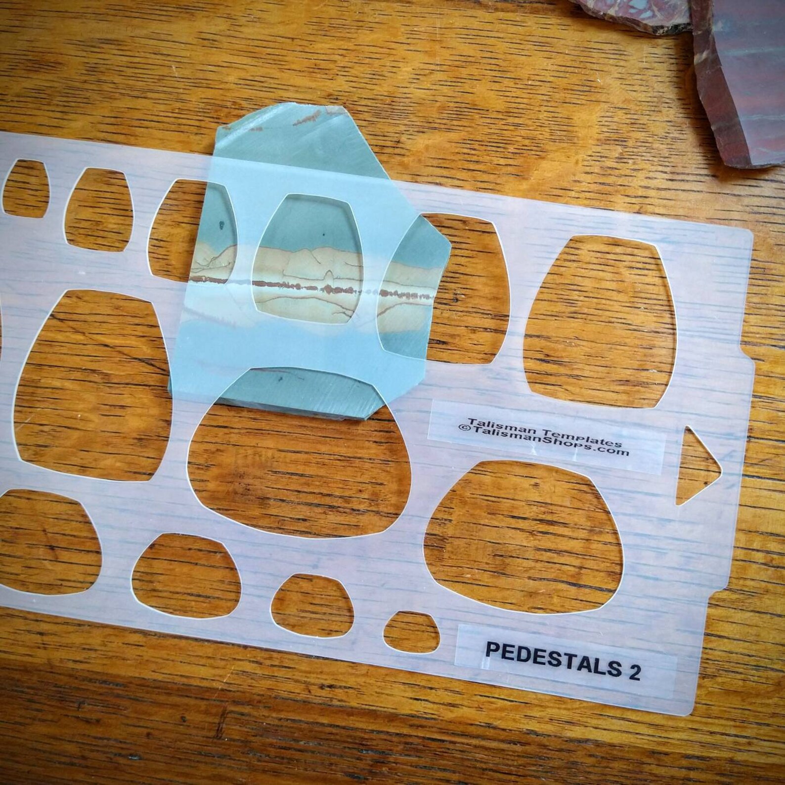 Lapidary Templates, Pedestal Shape Cabochons, Plastic Templates, Art ...