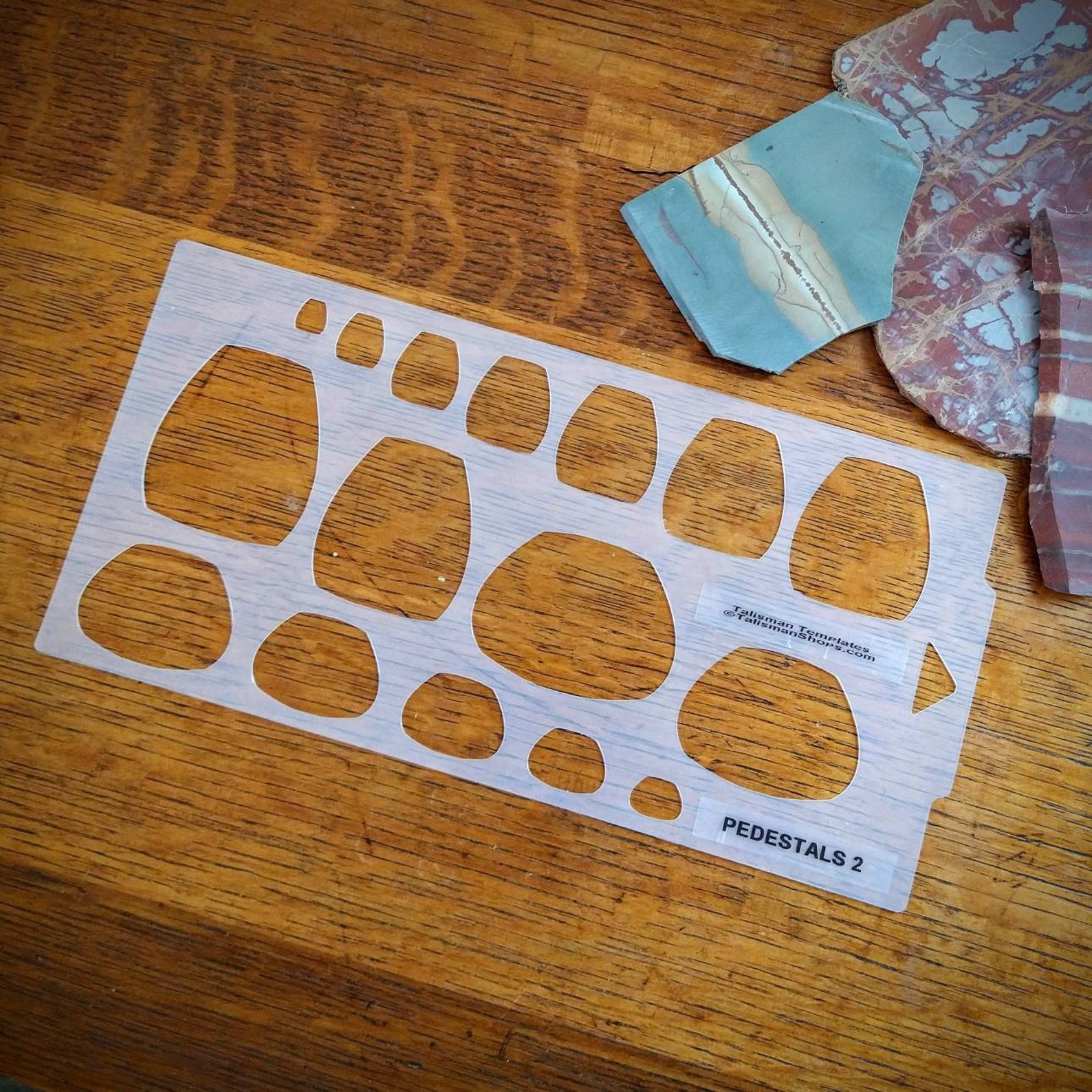 Lapidary Templates, Pedestal Shape Cabochons, Plastic Templates, Art ...