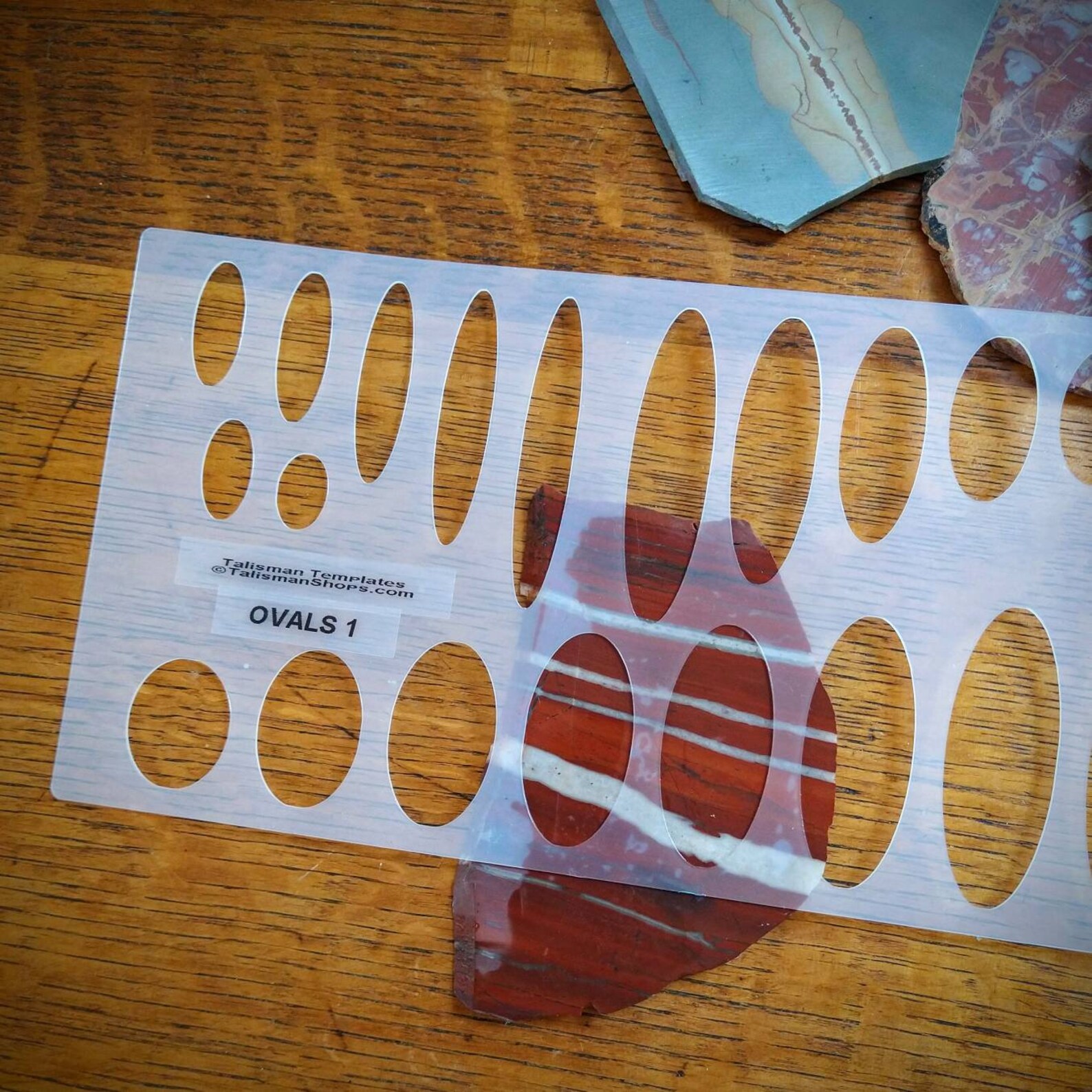 Lapidary Templates, Oval Shapes 1 Cabochon Templates, Plastic Templates ...