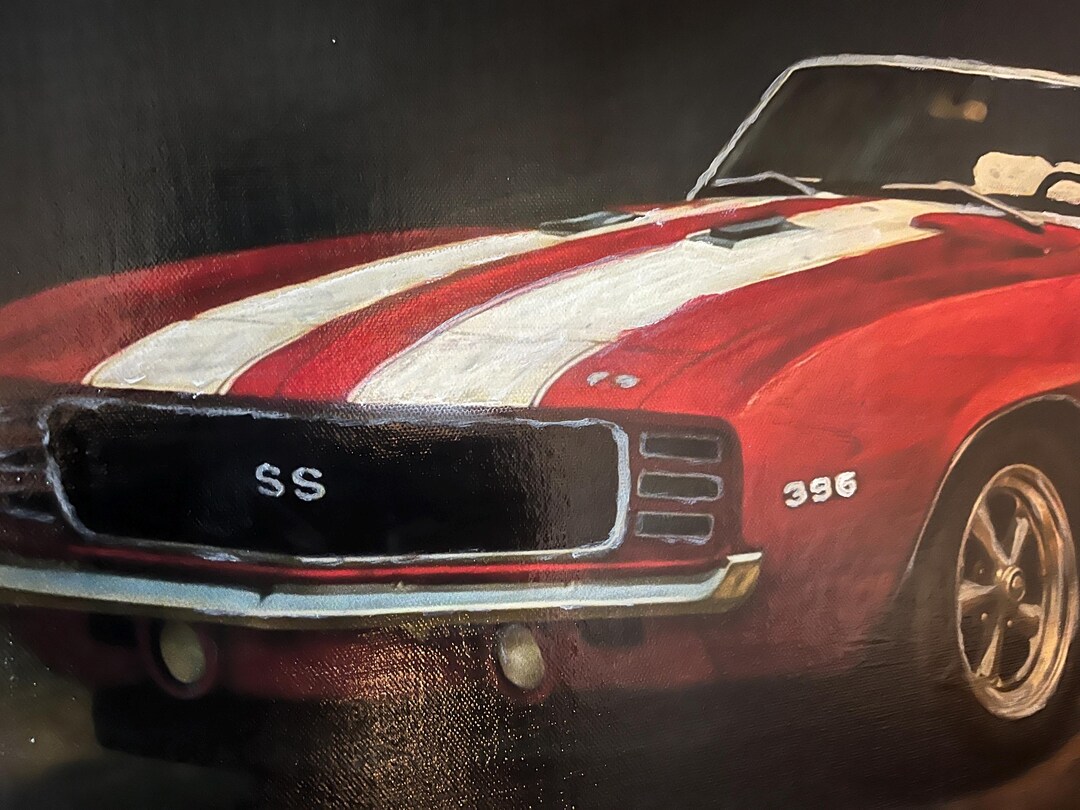 Custom Car Painting on Canvas, Hand-painted Wall Art - Etsy