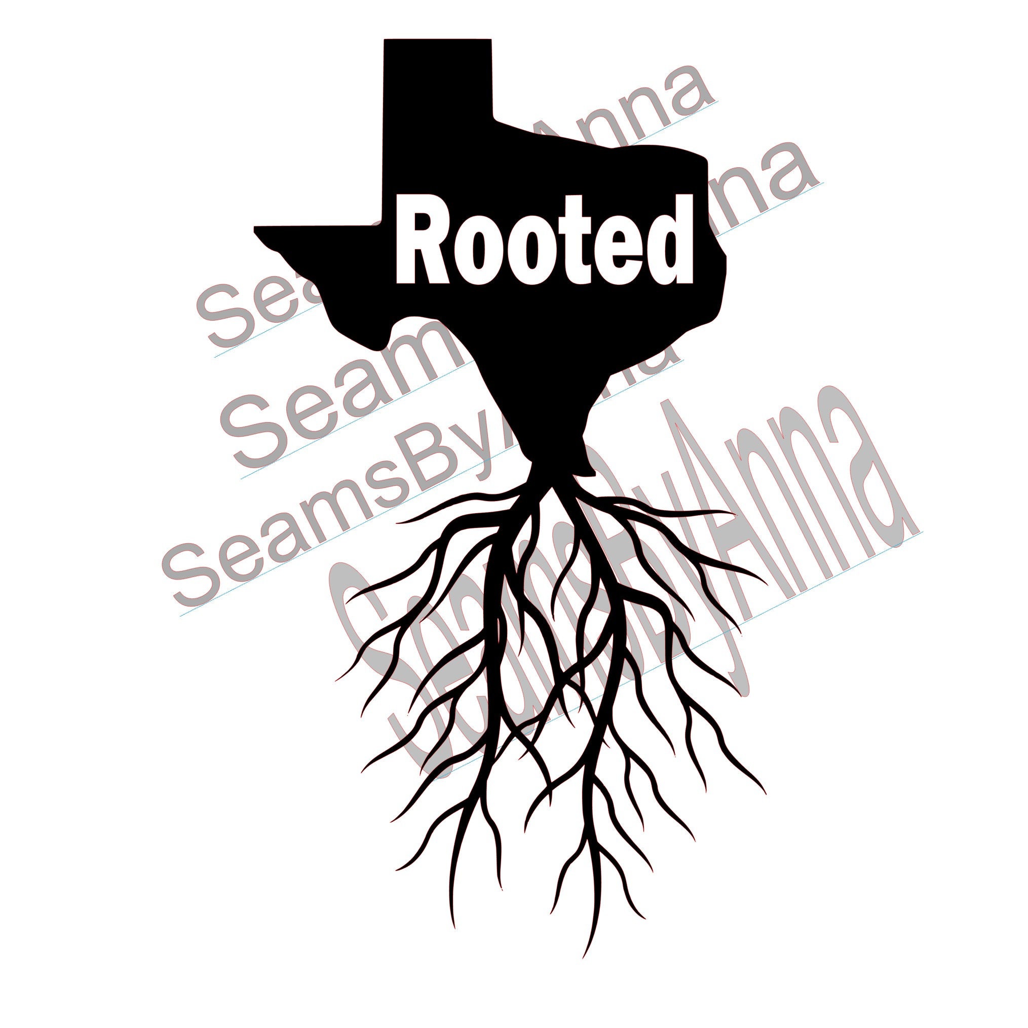 Rooted in Texas! TX Roots SVG File Download - Etsy