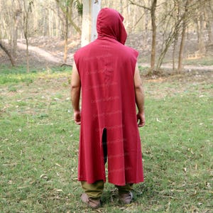 Medieval Hooded Surcoat for Men, Viking Assassin Tunic Cloak ...
