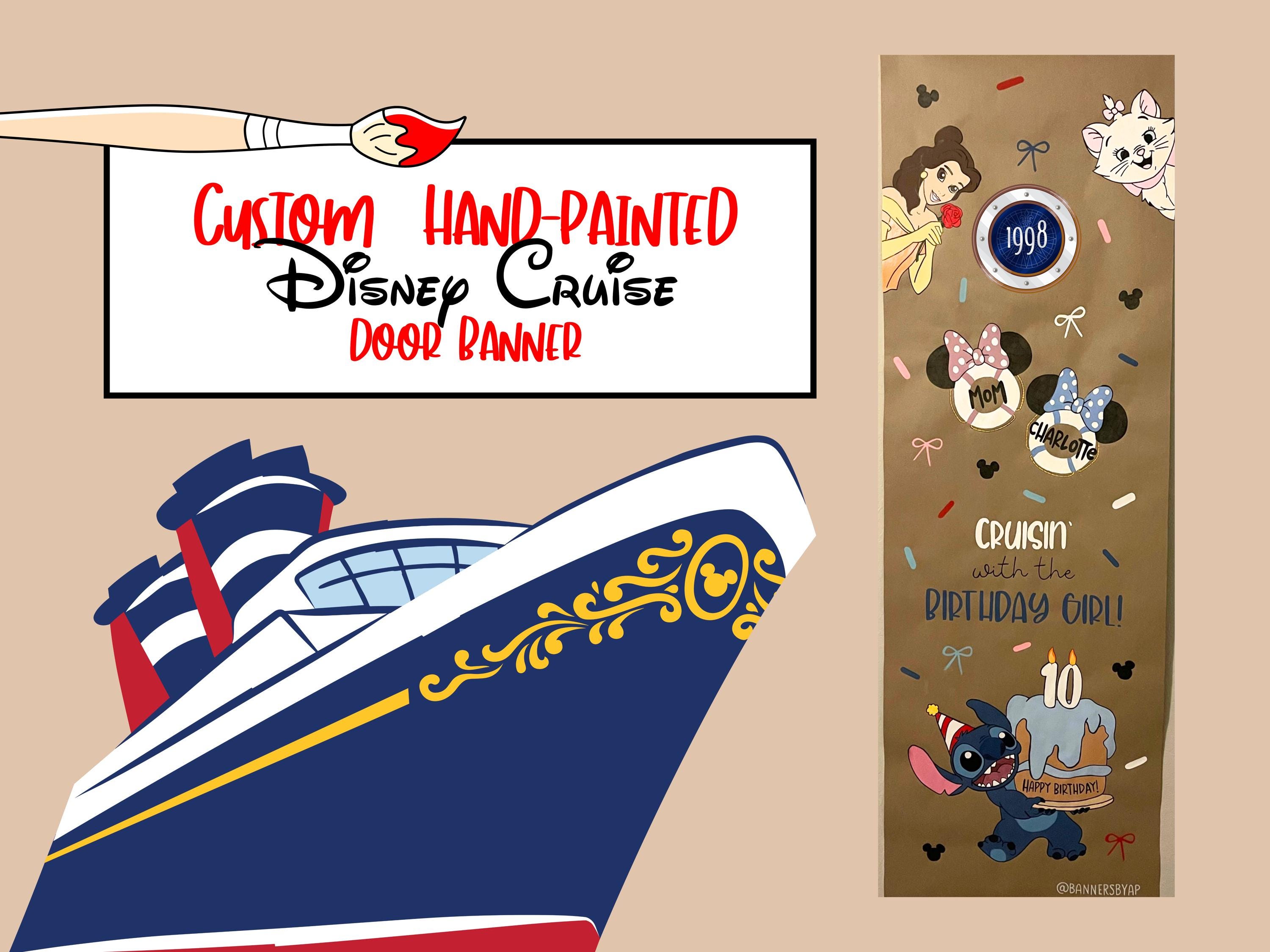 Disney Cruise Door Banner | Custom Hand-painted Disney Door Banner ...