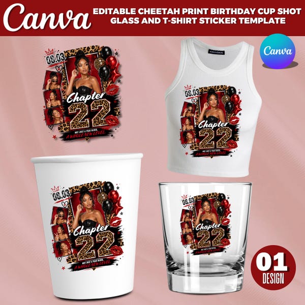Cheetah Cups Design - Etsy