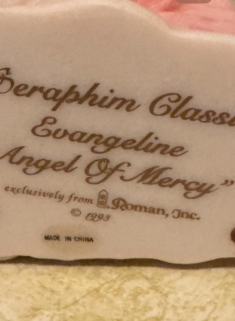 Angel Figurine - Evangeline, Angel of Mercy by Seraphim Classics (1993 ...