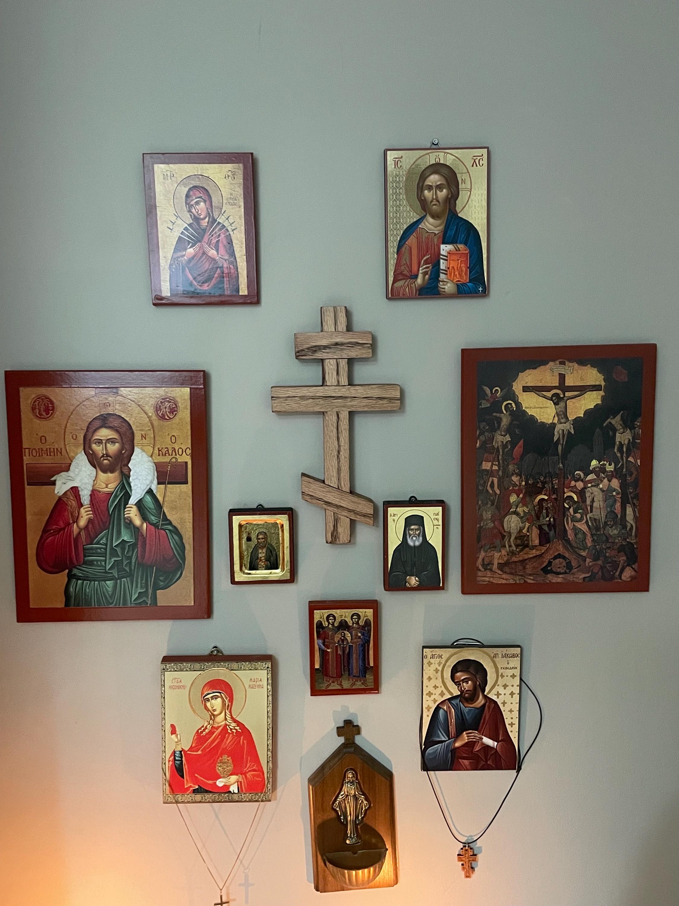 Solid Oak Handmade Wooden Orthodox Wall Cross - Etsy