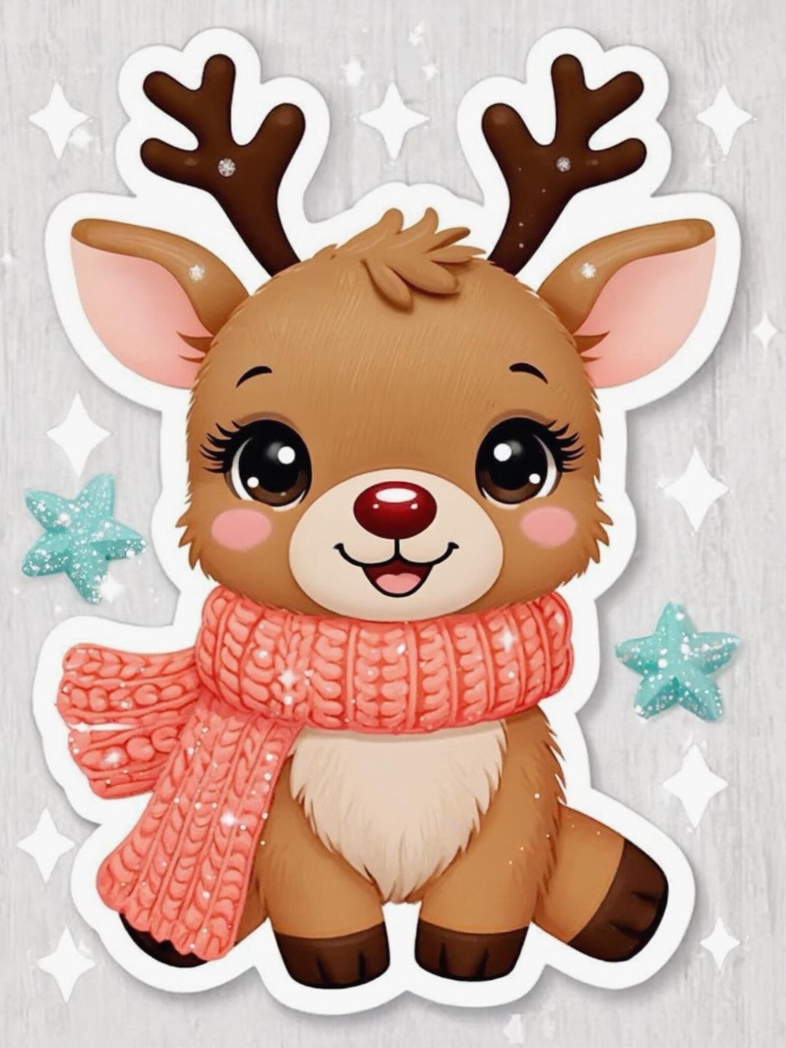 Christmas Stickers Printable Set – Cute Holiday Stickers, Cozy Winter ...