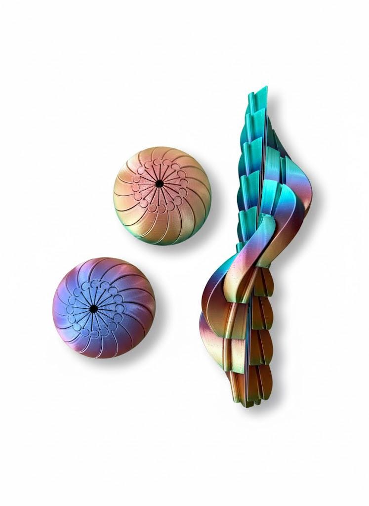 Spiral Fidget Ball - Shape-shifting STEM Sensory Toy - Etsy