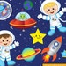 Astronauts - Clip Art and Digital Paper Set - Digital Download - Etsy