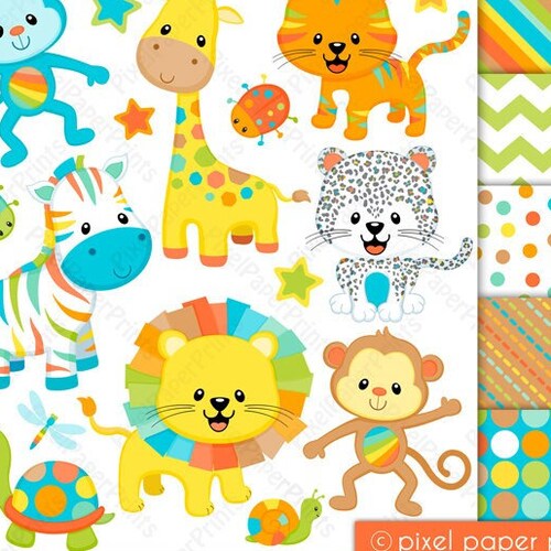 Koala Clipart Koala Bear Clip Art and Digital Paper Set - Etsy