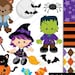Scary Friends - Halloween - Clip Art and Digital Paper Set - Etsy