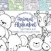 Animal Alphabet Collection A to Z - Digital Stamps - ABC Clip Art ...