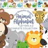 Animal Alphabet - LETTERS U TO Z - Clipart and Digital Paper Set - Cute ...